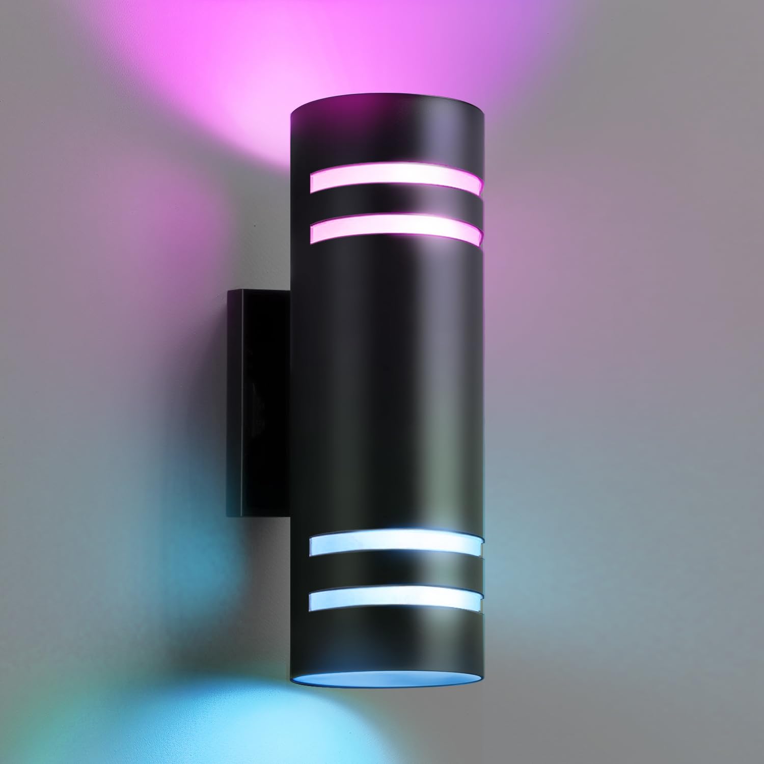 Smart Wall Sconce Color Changing, RGB Outdoor Lights for House with ...