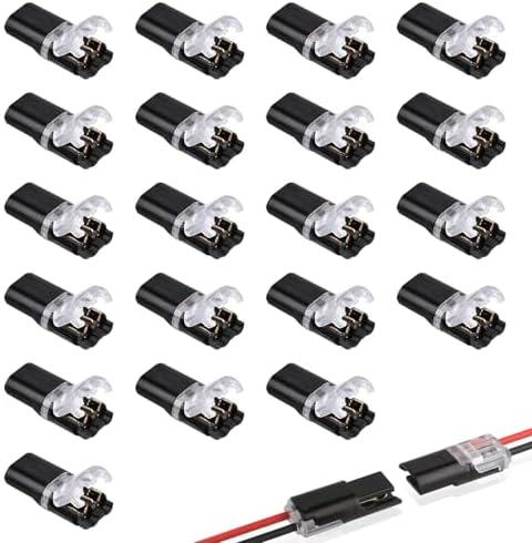 20 PCS Low Voltage Wire Connectors, No Stripping Wire Connectors 2 Pin ...
