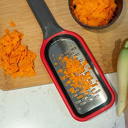 Microplane Select Series Bi-Directional Ribbon Blade Cheese Grater (Red ...