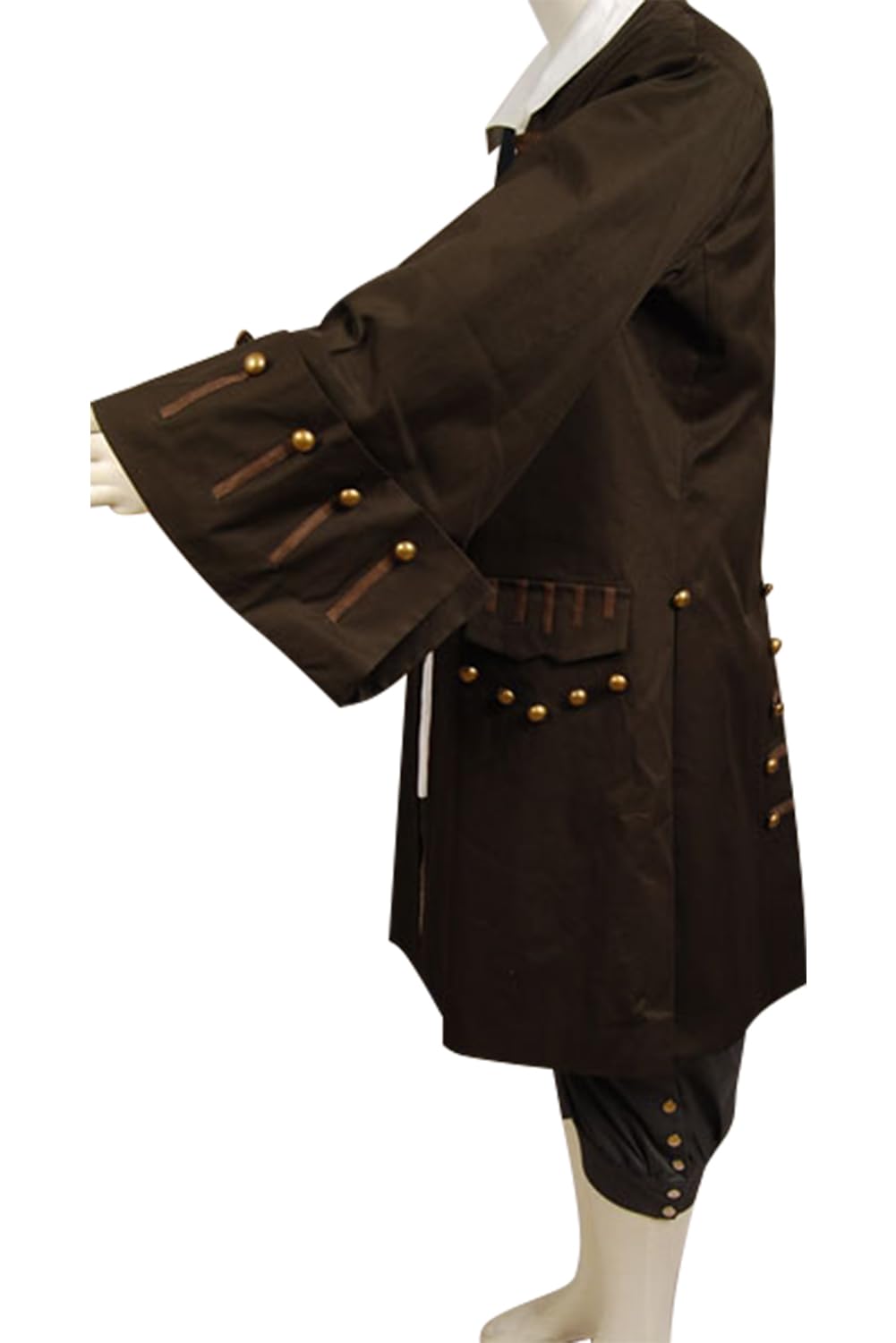 Nasfotim Men's Medieval Pirate Jacket Steampunk Coat Captain Adult ...
