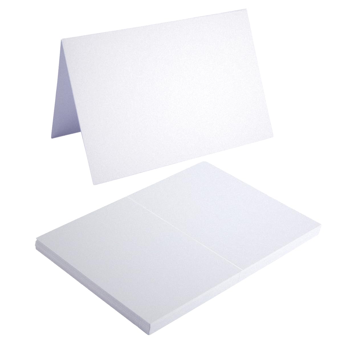 Snapklik.com : Toperd 50 Pack Shiny Blank Folded Cardstock Shiny ...