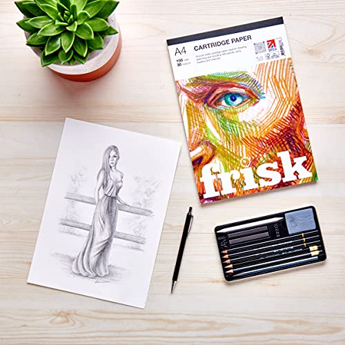 Frisk Cartridge Drawing Paper pad, White, A4 – BigaMart