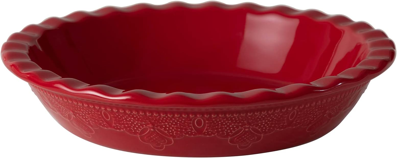 Amazon.com: Fiesta 10-1/4-Inch Deep Dish Pie Baker, Scarlet: Pie Pans ...