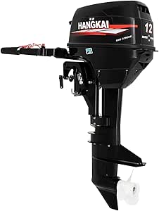 Amazon.com: 12HP 2 Stroke Outboard Motor Gas Fishing Boat Engine 169CC Boat Motor CDI Water ...