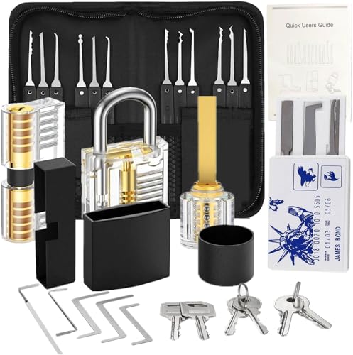 37 Pick Waterproof with Stainless Steel Keys Long Lock Set Kit Suitable ...