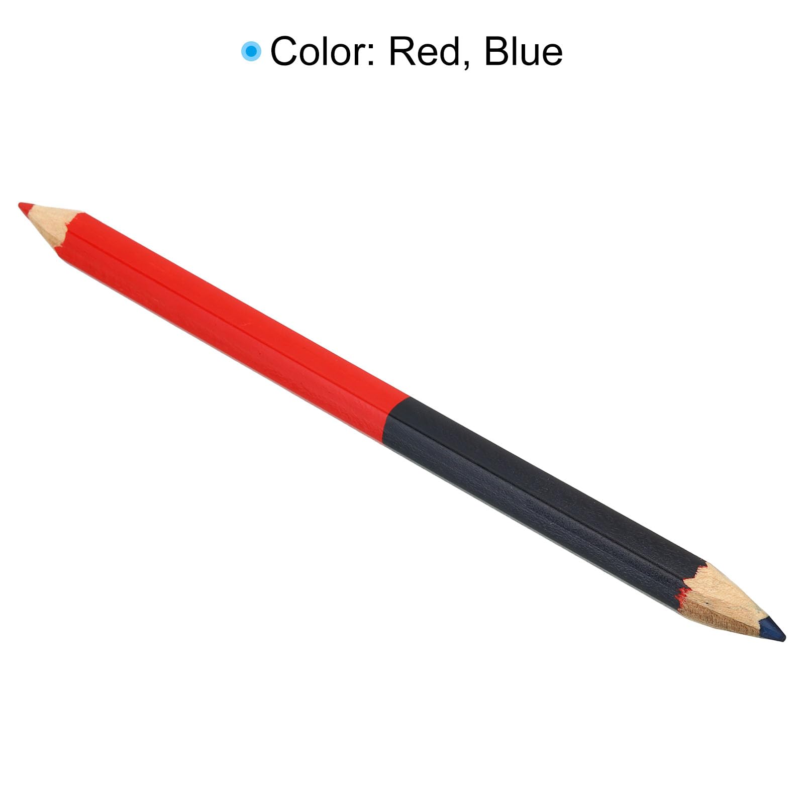 PATIKIL Red and Blue Hexagon Pencils, 48 Pack HB Graphite Pencils Wood ...