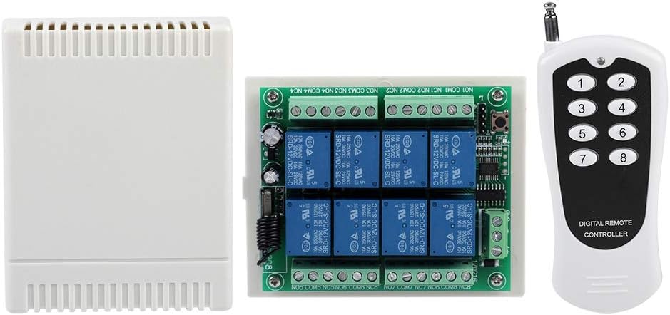 Amazon.com: 6 Channel Wireless Remote Control Relay Switch Universal ...
