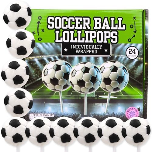 Amazon.com : Soccer Ball Lollipops(half soccer balls), Individually ...