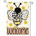 Amazon.com : AVOIN colorlife Summer Polka Dot Bee Welcome Garden Flag ...