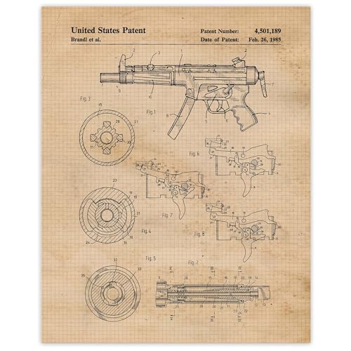 Amazon.com: Vintage MP5 Rifle Patent Prints, 1 (11x14) Unframed Photos ...