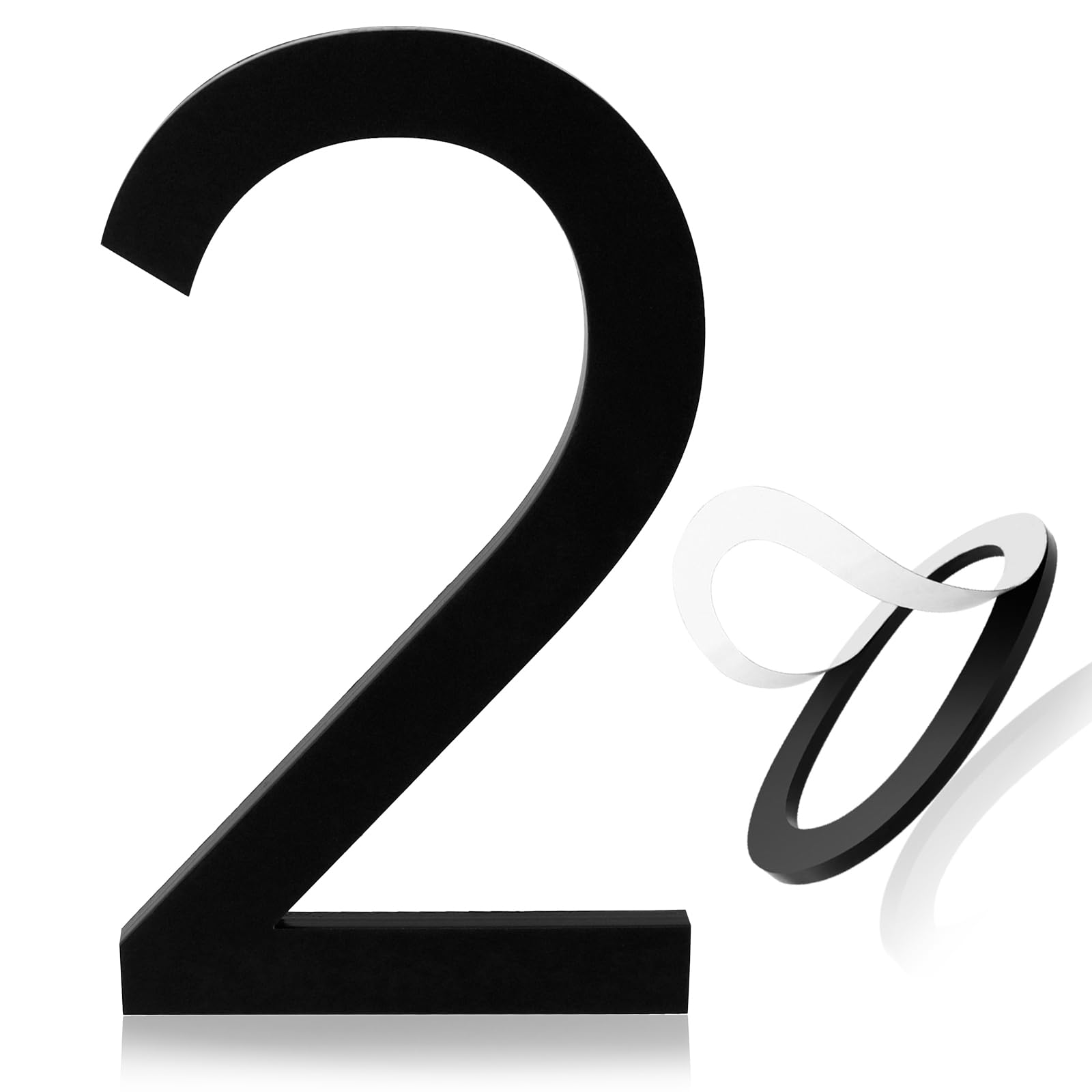Amazon.com: Self-adhesive House Number,5 Inch Black House Numbers ...