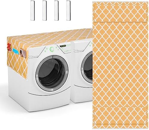 Washer and Dryer Covers for the Top, Magnet Non-slip Washing Machine ...