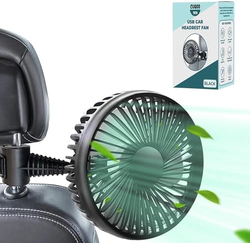Clip Fan 12V Dual Head Rotating For Vehicle 360 Rotating Dual Car Fan ...