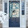 Amazon.com : Hzppyz Welcome Winter Snowman House Flag Double Sided ...
