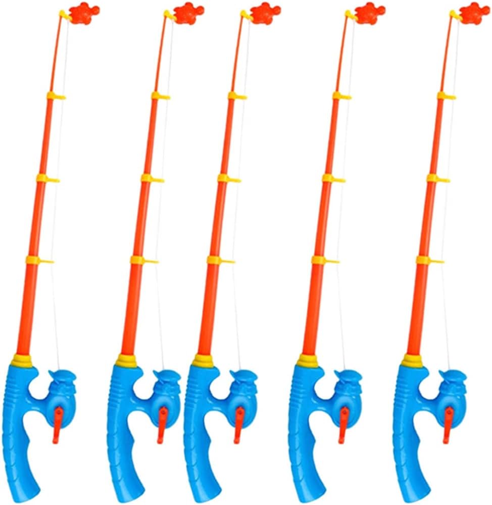 Amazon.com: Zerodeko 5 PCS Magnetic Fishing Toy Pole, Magnet Fishing ...