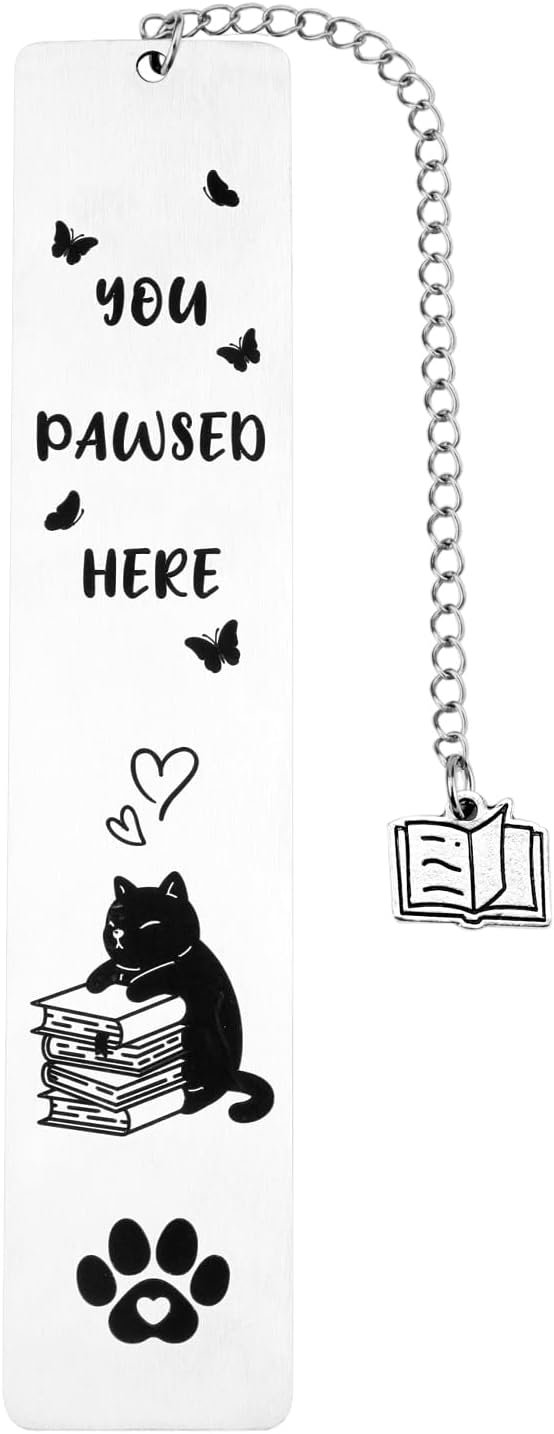 Cat Bookmark, Kitten Bookmark Stainless Steel Bookmark Metal Bookmark ...