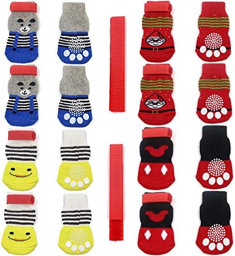 Bekecidi 4 PCS Anti Scratch Cat Boots, Adjustable Cat Claw Covers Anti ...