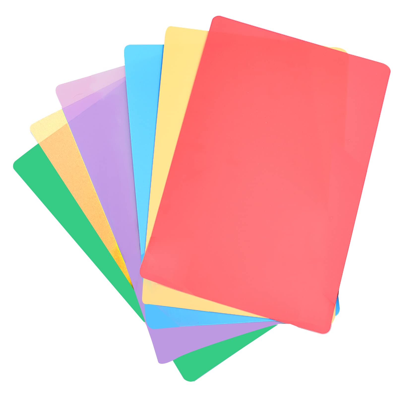 Uowan6 Pcs A4 Dyslexia Overlay Ruler Original Plain Window Reading ...