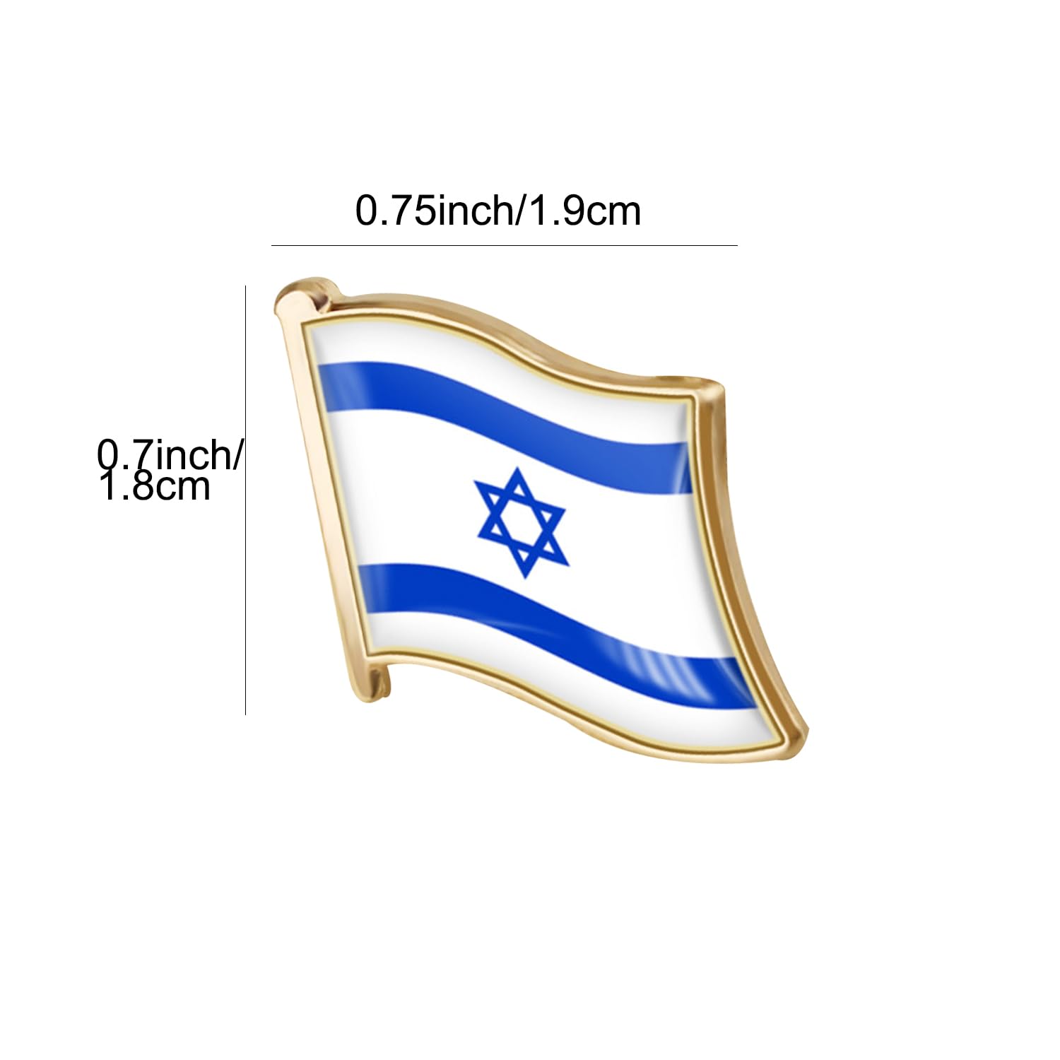 Snapklik.com : Israel Flag Lapel Pins, Mini Small Metal National ...
