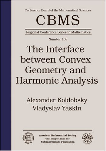 The Interface between Convex Geometry and Harmonic Analysis (CBMS ...