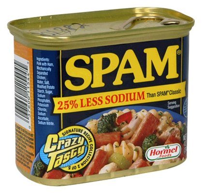 Amazon.com : Spam Canned Meat 25% Less Sodium 12 OZ (Pack of 24 ...
