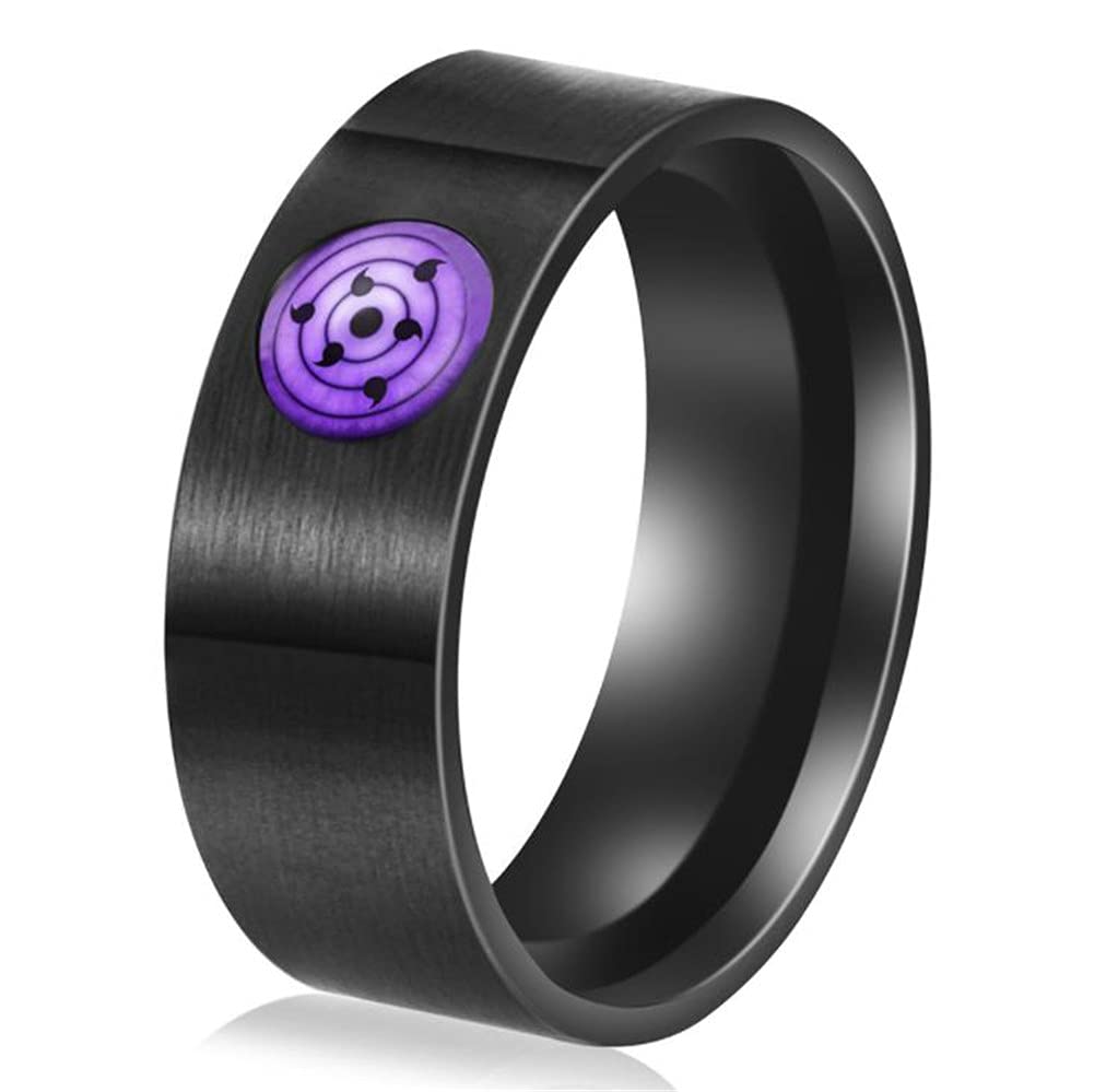Buy Custom Naruto Konoha Cosplay Ring,Stainless Steel Personalized ...