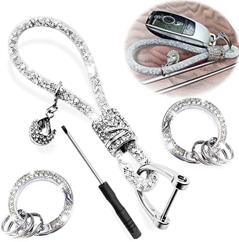 Amazon.com: Crystal Car Keychain for Women, Fashion Keychain ...