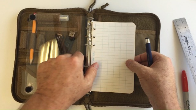 Watch Tactical Notebook Covers Detachable 6-Ring Binder Clip on Amazon Live