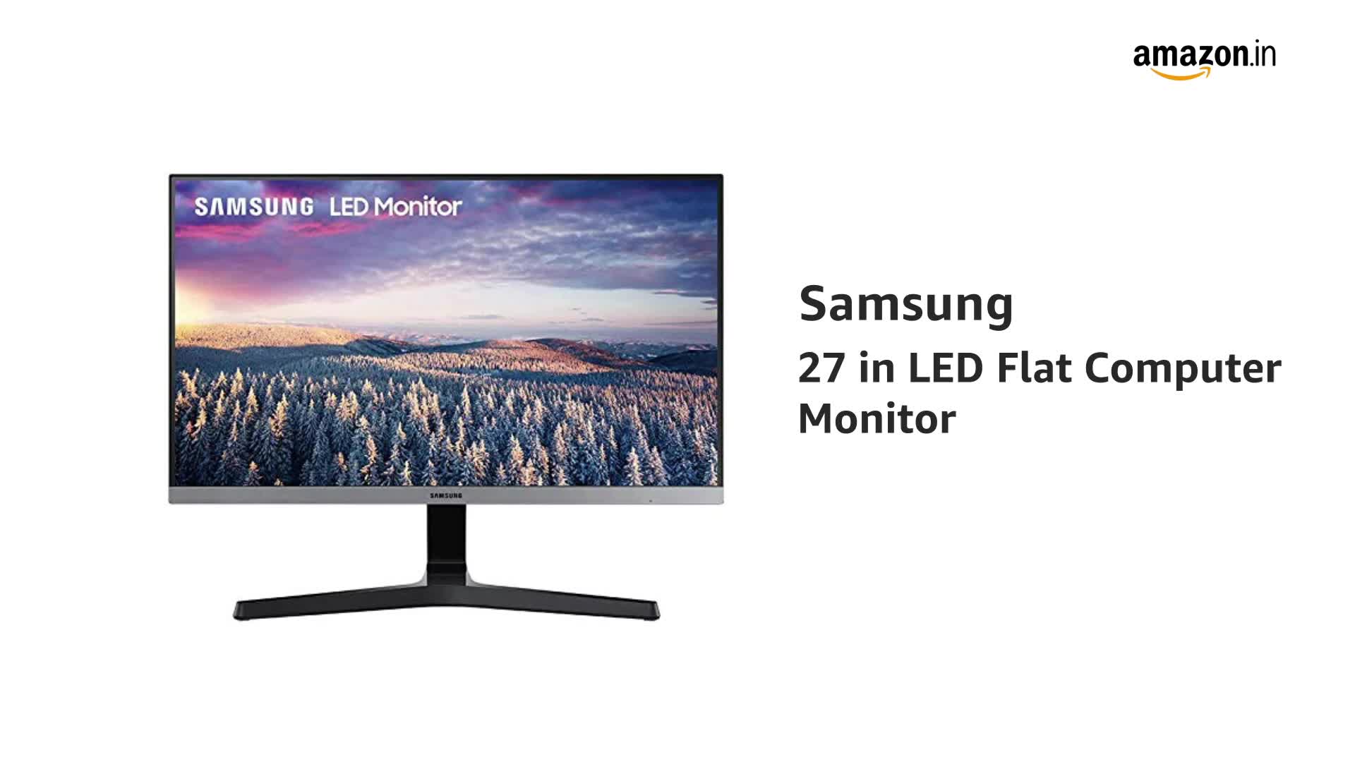 Samsung 27 inch (68.6 cm) LED Flat Computer Monitor - Full HD, Super ...
