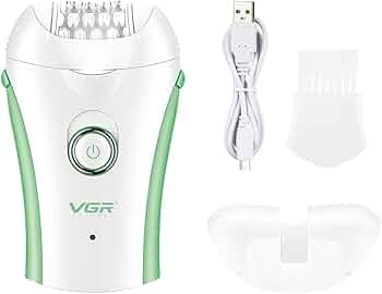 VGR V-705 Compact Professional Cordless Women Epilator for different body areas for gentle hair ...
