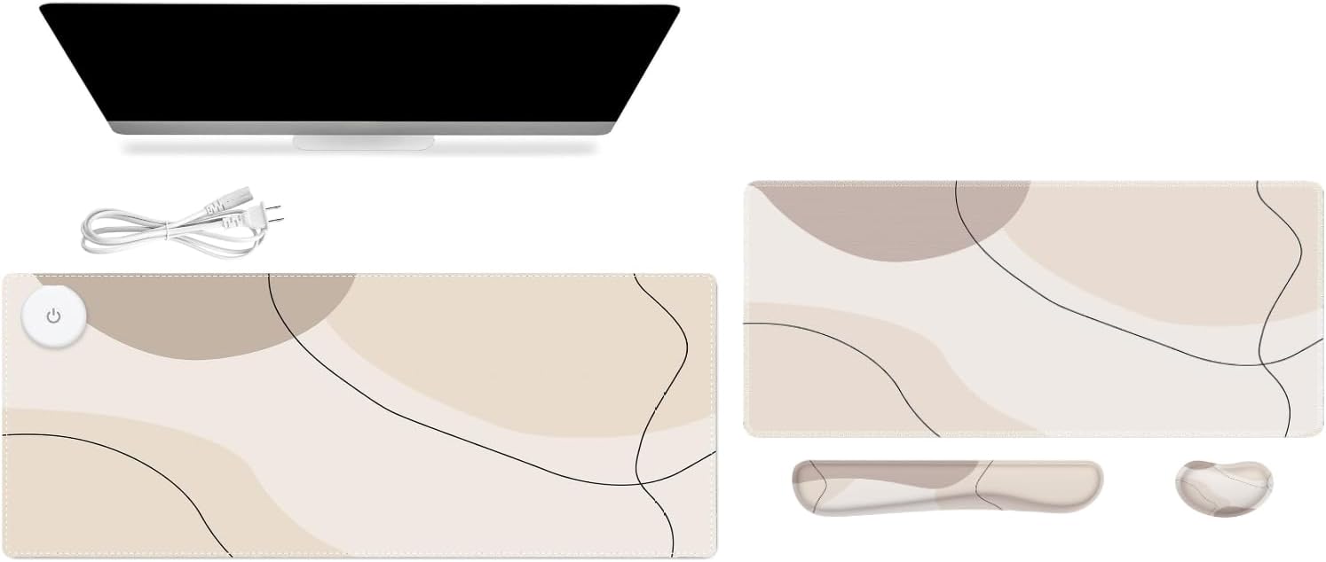 Amazon.com : iCasso Extra Large Mouse Pad with Wrist Rest, 3in1 Big ...