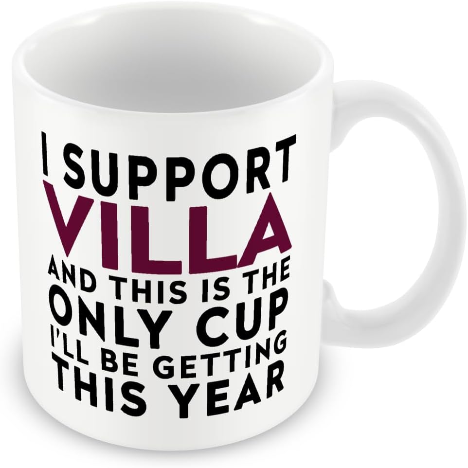 MUGGZ Funny Aston Villa Football Mug – I Support Aston Villa and This ...