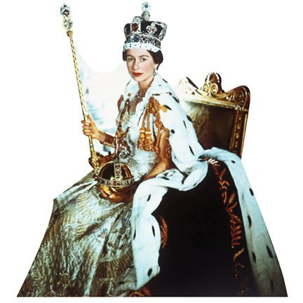 Amazon.com: H10123 Queen Elizabeth II Coronation Cardboard Cutout ...