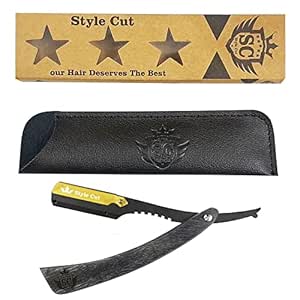 Amazon.com: Professional Barber Straight Razor for Men, Straight Edge ...