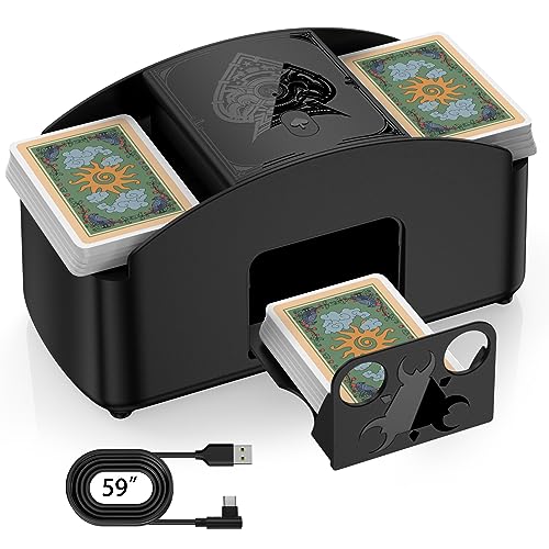 Snapklik.com : HJCMikee Automatic Electric Card Shuffler For 1-2 Deck ...