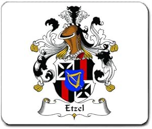 Amazon.com : Etzel Family Crest Coat of Arms Mouse Pad : Office Products