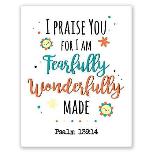 Amazon.com: 8x10 I Praise You For I Am Fearfully And Wonderfully Made ...