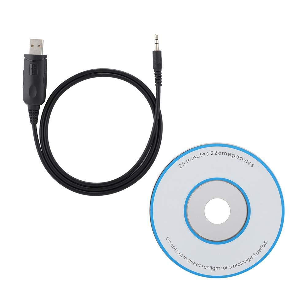 Amazon.com: USB Programming Cable Cord with CD Software, Two Way Radio ...