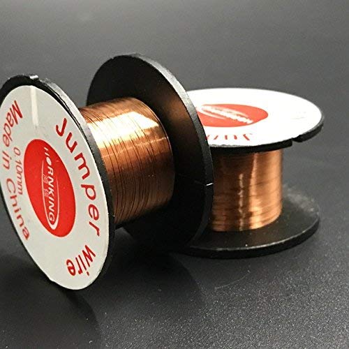SCHOFIC [0.1MM] PCB Link Jumper Wire Copper Soldering Wire Maintenance ...