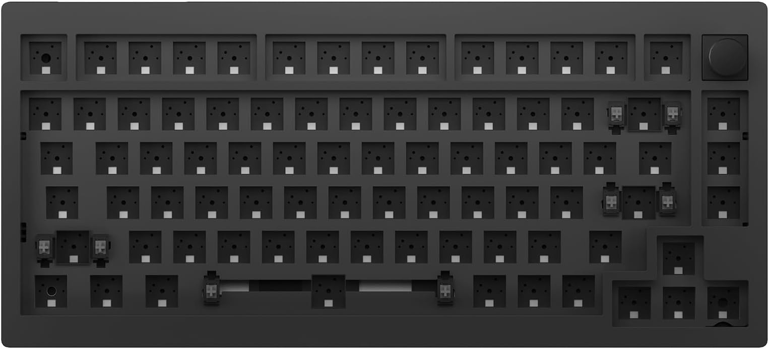 Amazon.com: Keychron V1 Max 75% Custom Mechanical Keyboard Kit, 2.4 GHz ...