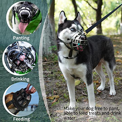 Snapklik.com : BARKLESS Dog Muzzle, Basket Muzzle For Small Medium ...