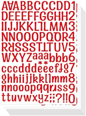 Amazon.com: Yoksas 10 Sheets Golden Silver Shiny Letter Number Stickers ...