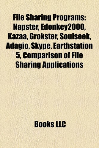 File sharing programs: Napster, EDonkey2000, Kazaa, Grokster, Soulseek ...