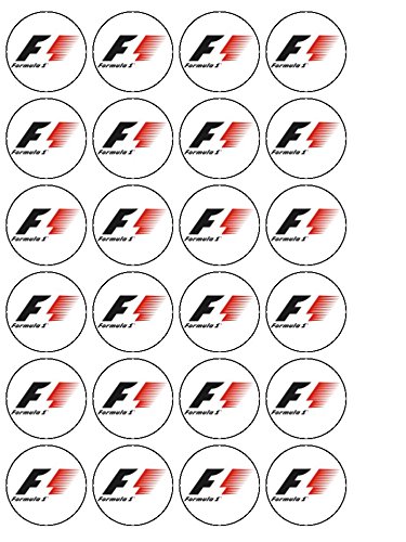 24 x F1 Logo Cupcake Cake Toppers : Amazon.co.uk: Home & Kitchen