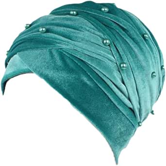 Solid Velour Turban Cap Muslim Hijab Cap Long Tailed Headscarf Hat ...