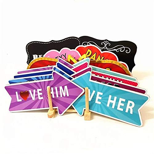 Wooden Photo Booth Word Board Rack Sign Stand : Amazon.co.uk: Home ...