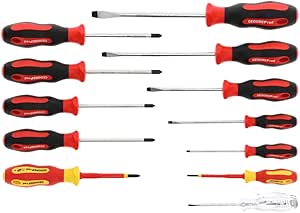 GEDORE red 12-pc. Screwdriver set, Screwdriver set (VDE) slotted ...