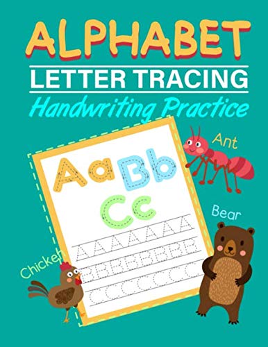 Amazon.com: Alphabet Letter Tracing Handwriting Practice: Big Letter ...