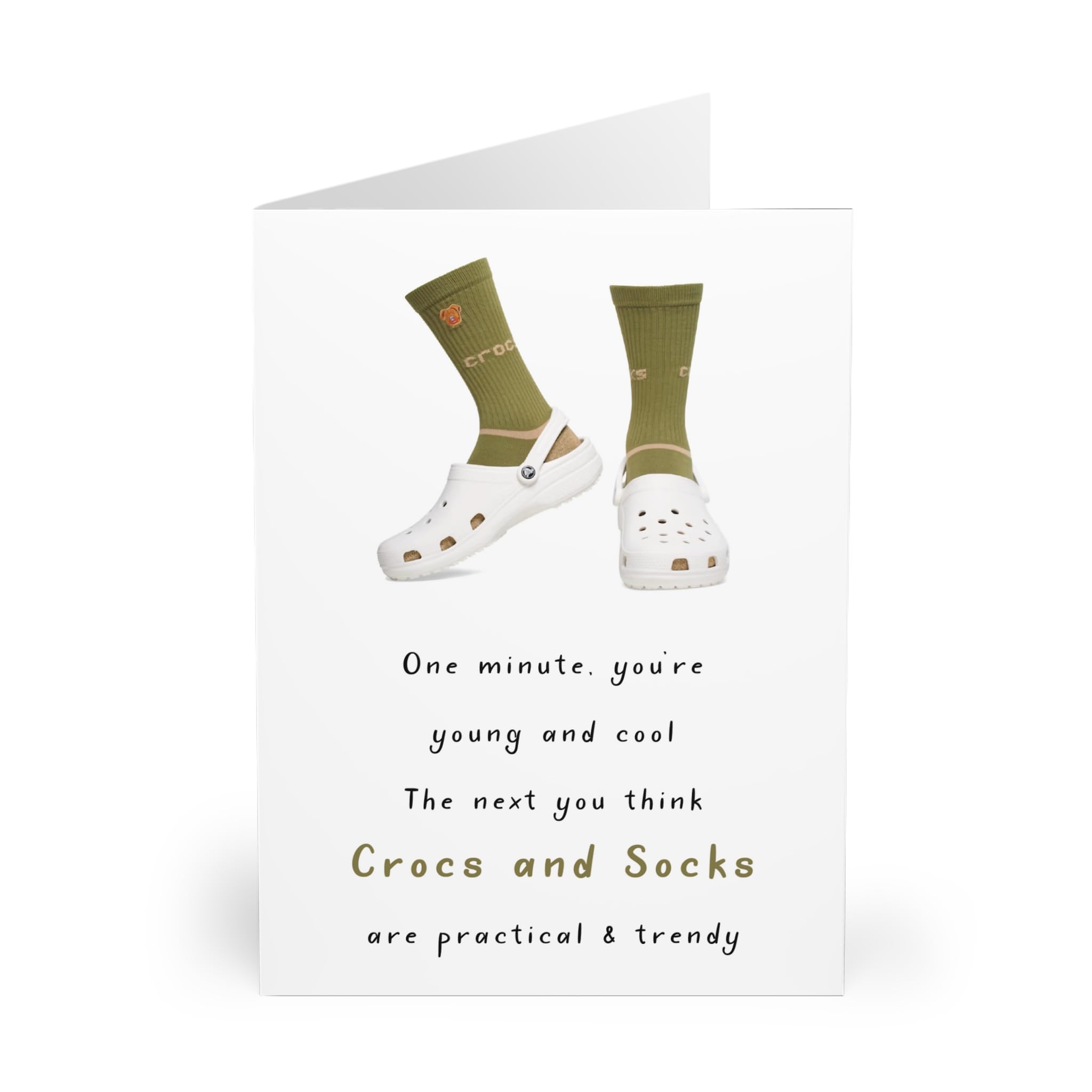 Crocs and Socks Birthday Card – Celebrate with Humorous Comfort and ...