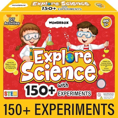 Buy WONDR Box Science Experiment Kit for School Students Ages 8+, 150 ...